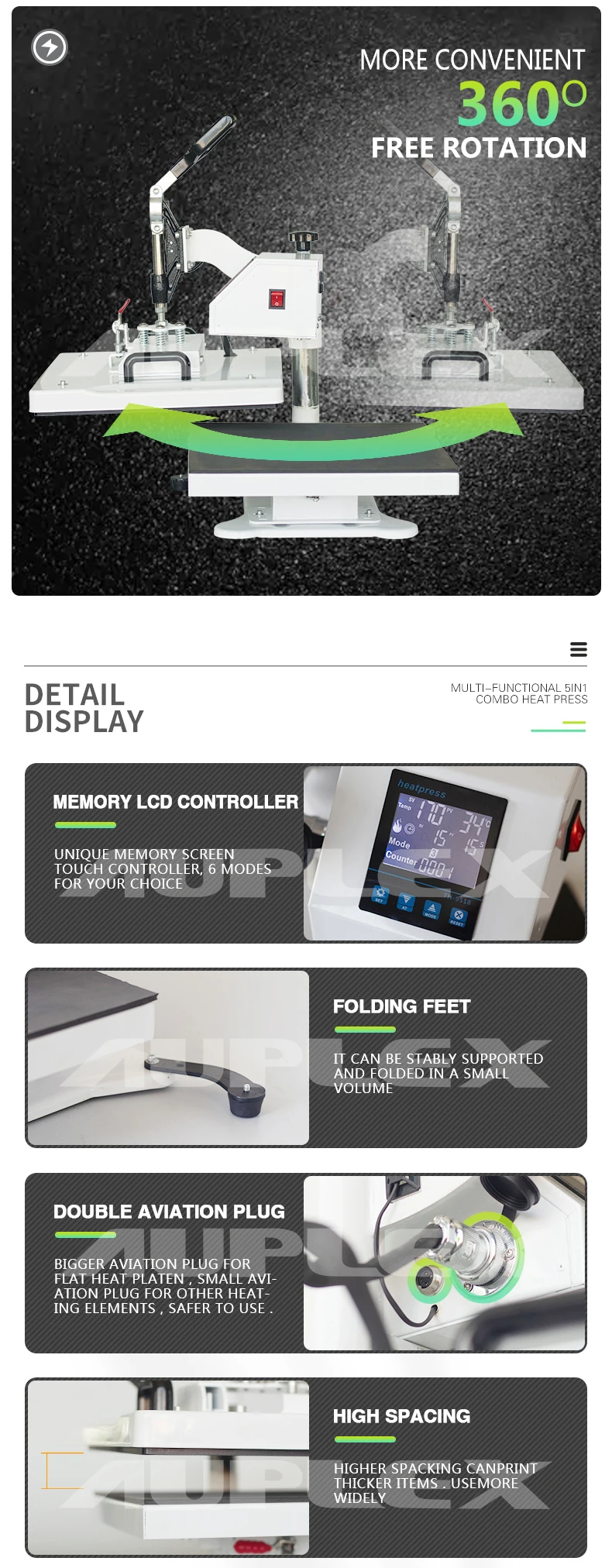 Cheap Combo Heat Press Machine 8in1 - Digital Sublimation