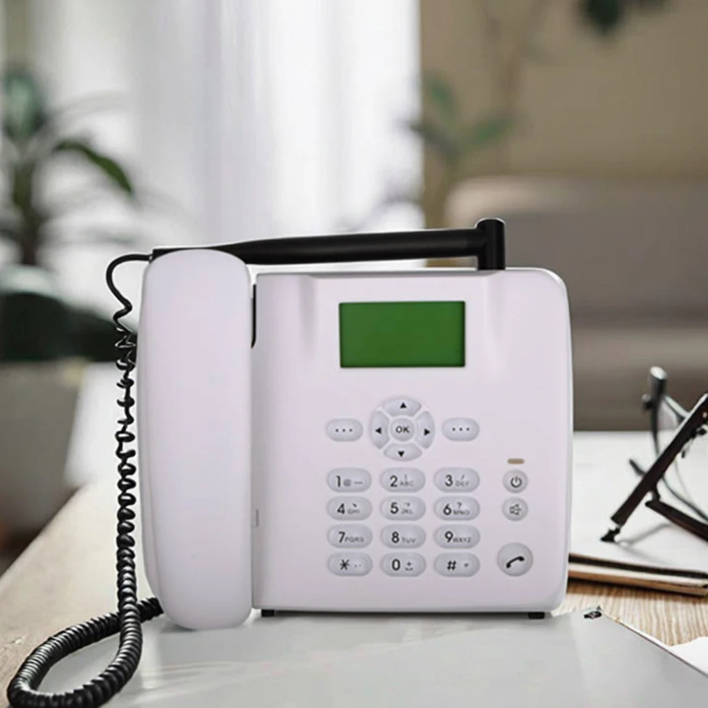 4G GSM Wireless Landline Phone for Seniors with Caller ID, FM Radio ...
