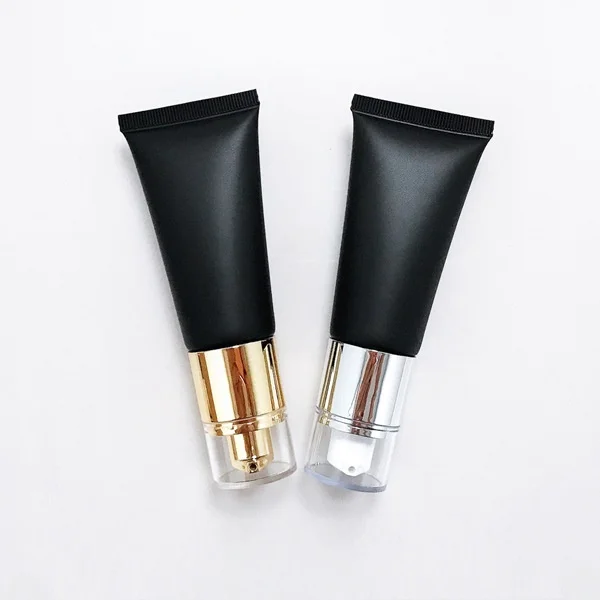30g Empty Black Makeup Soft Tube Cosmetic Cream Lotion Bottle Plastic ...
