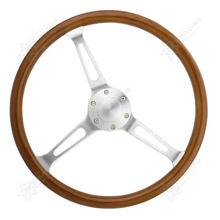 380mm Volante Madeta De Direccion Classic Volante Vintage Madera ...