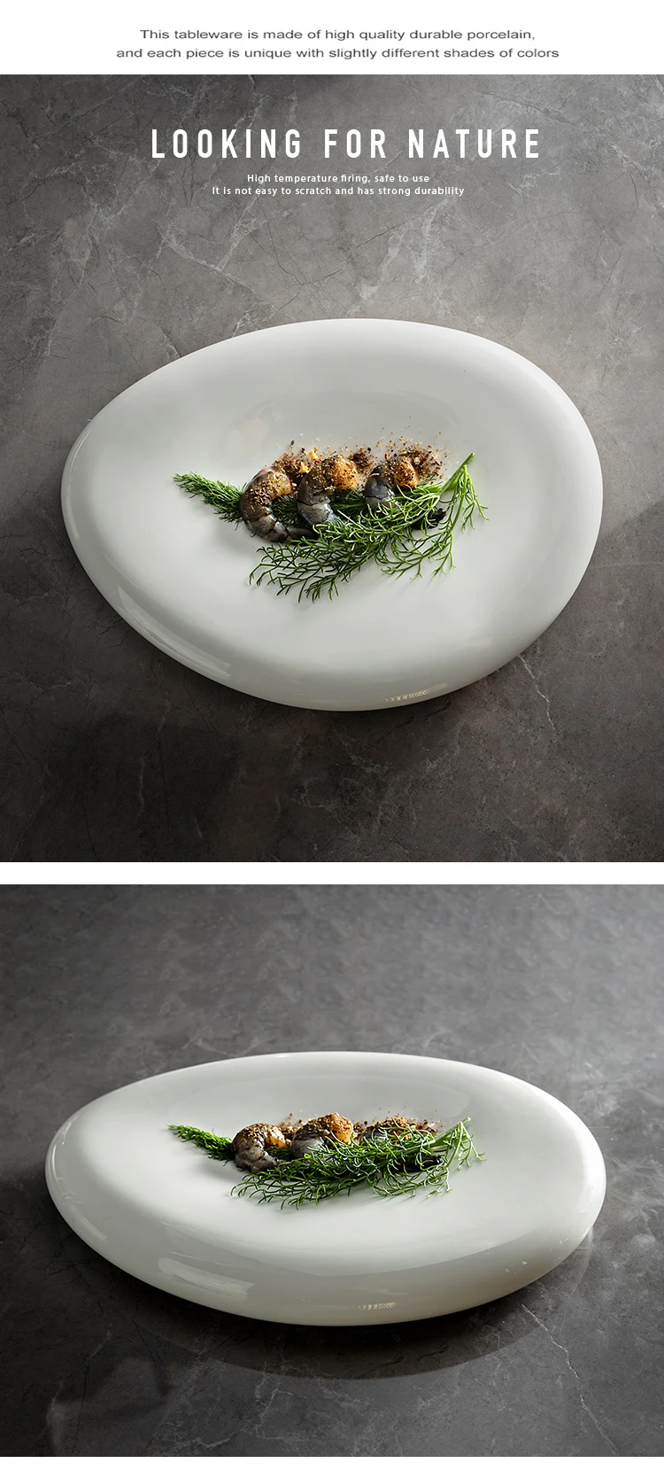 Wedding Supplies Dessert Tray Triangle Cobblestone Plates