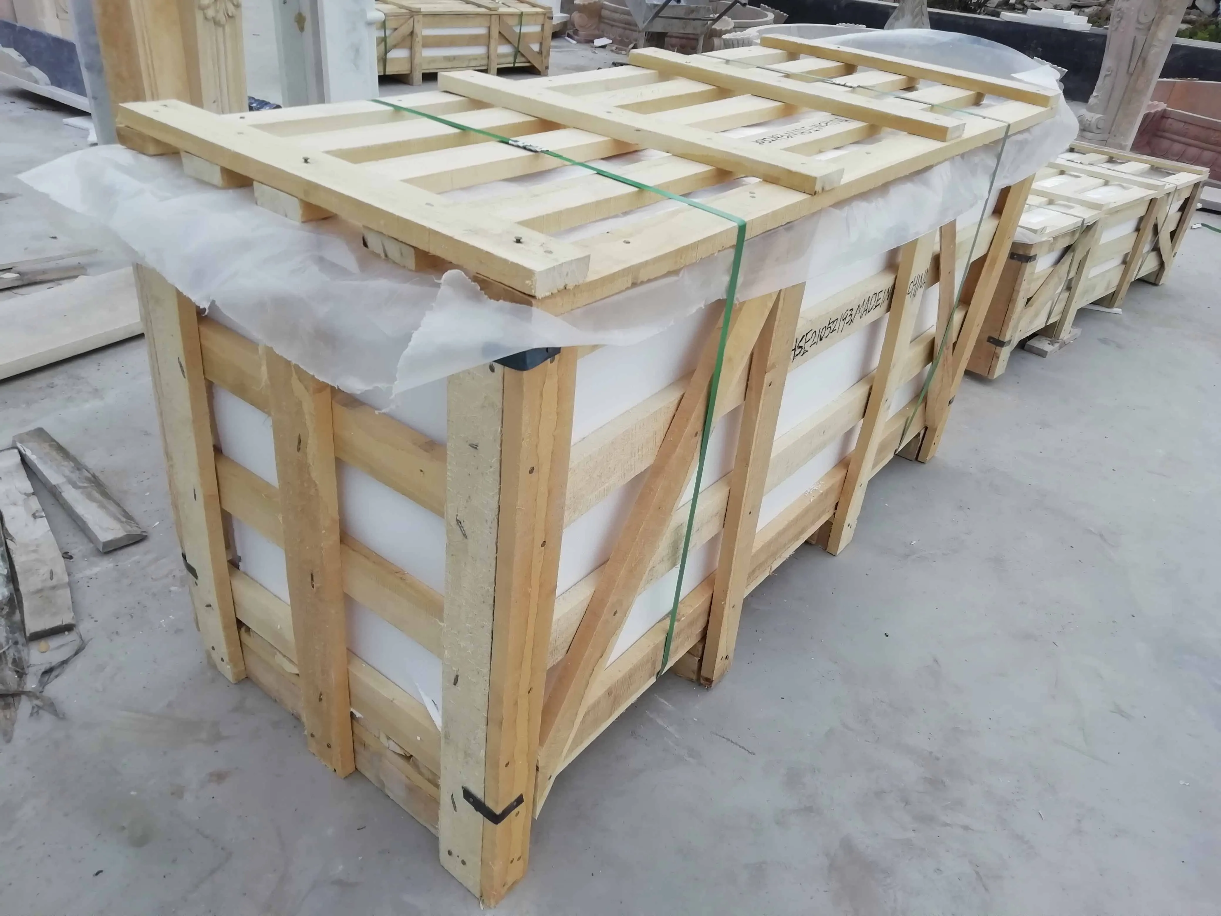 Outdoor Large Stone Natural Column Marble Pillar For Villa Mansion ...