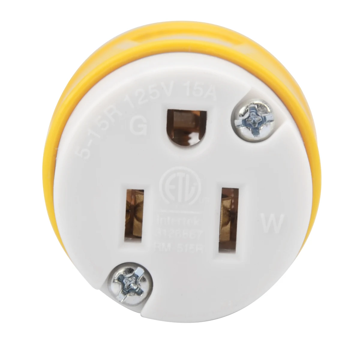 3 Prong Female Connector Electrical Replacement Straight Blade Plug 15a ...