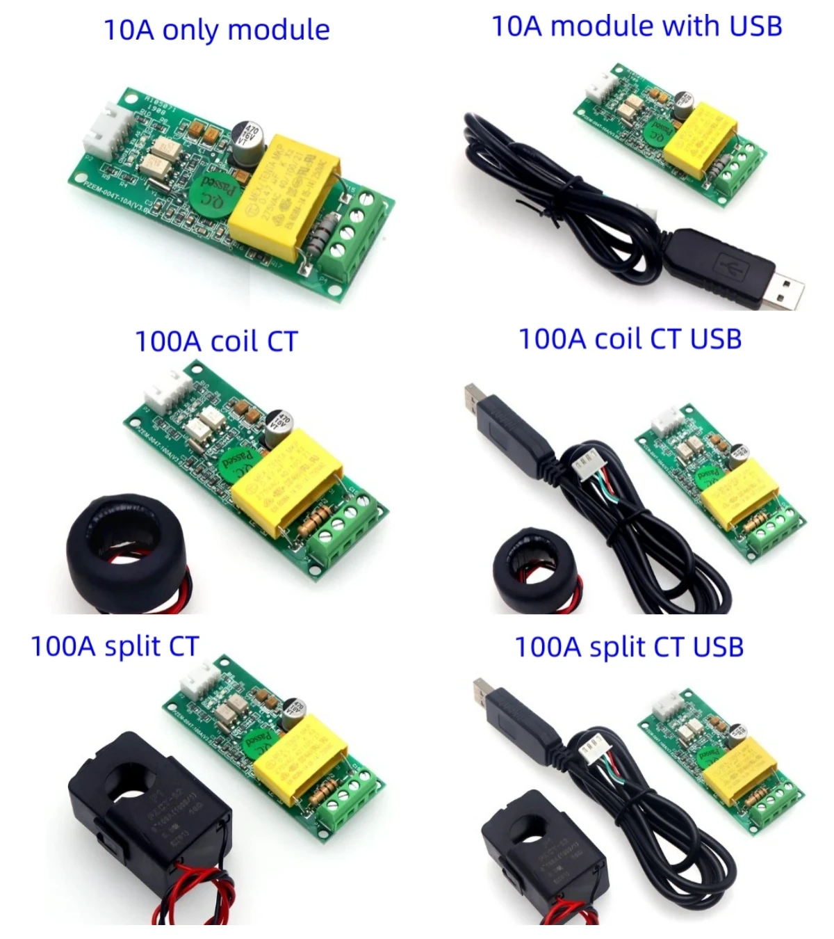 PZEM-004T 3.0 Single Phase Electric Energy Communication Box TTL Modbus ...