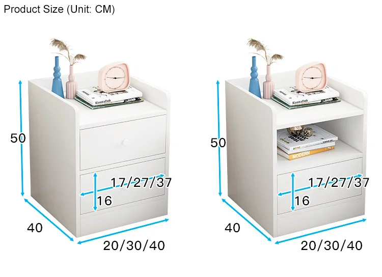 Custom Wholesale Drawer Bedside Table Multi-purpose Movable Bedside ...