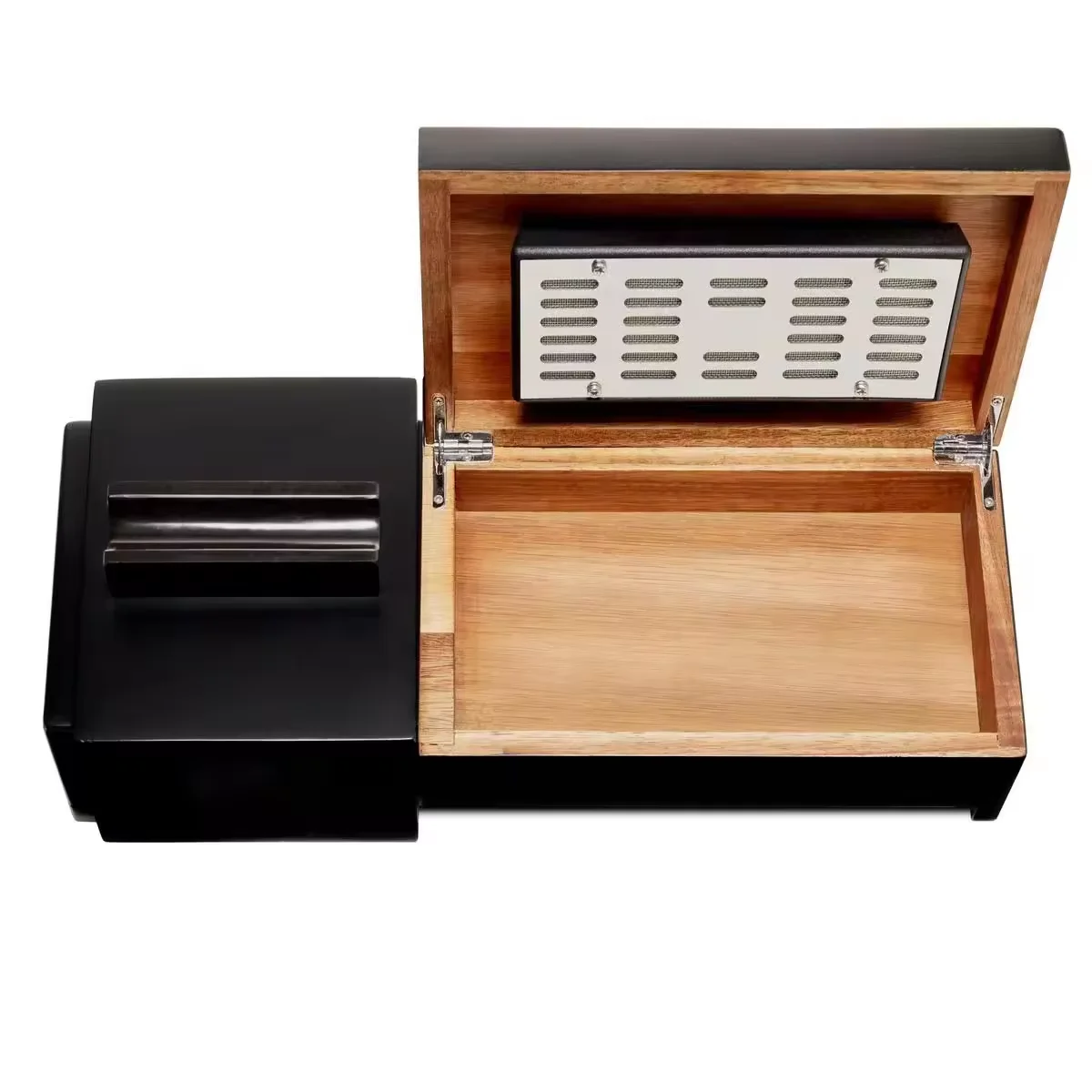 Handmade Wooden Cigar Humidor With Cigar Ashtrays Detachable Whiskey ...