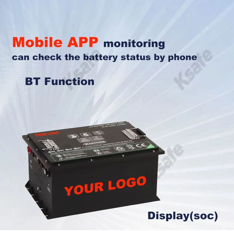 51.2V 72v 40ah 50ah 60ah 100ah Lifepo4 Battery Pack for Golf Carts