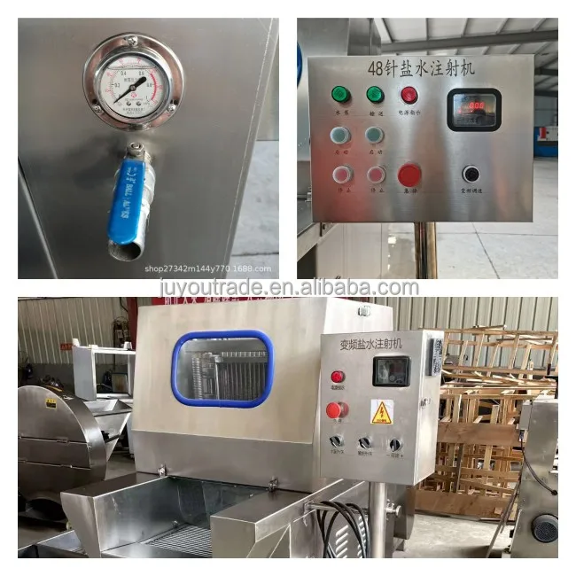 Juyou Automatic Fresh Chicken Meat Brine Injector Industrial Meat Saline Injection Machine - Buy ...