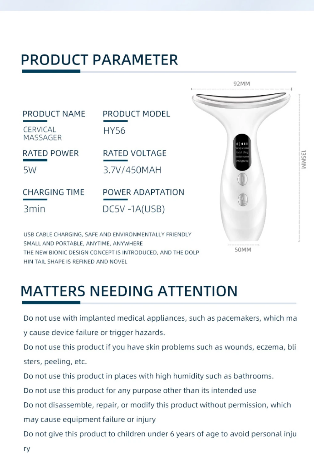 Wholesale Ems Neck Lift Beautiful Neck Massager Ems Microcurrent Led ...