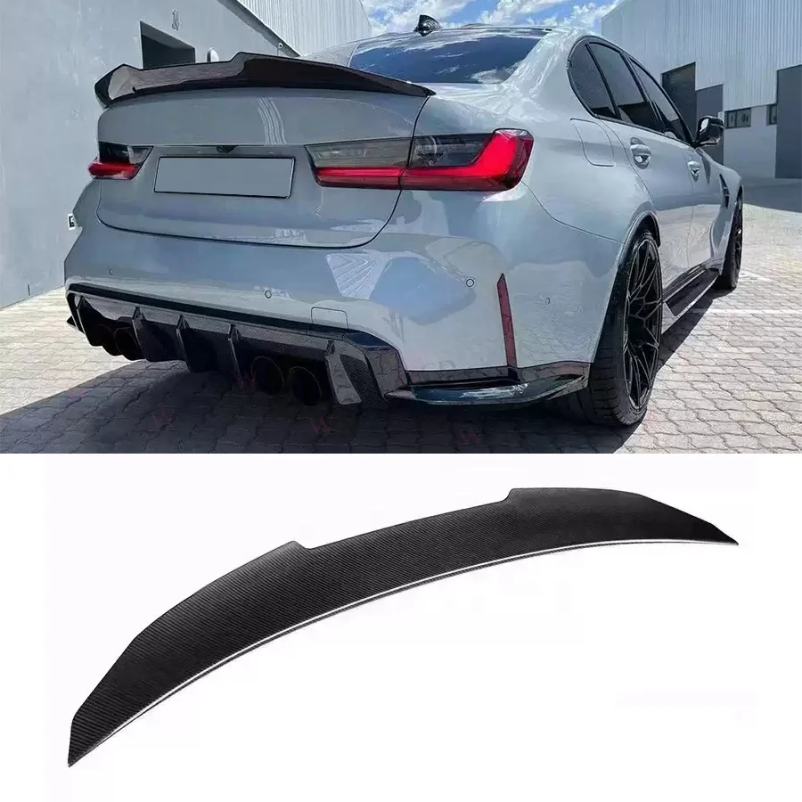 Psm Style Carbon Fiber Rear Spoiler For Bmw G80 M3 G82 M4 Rear Trunk ...