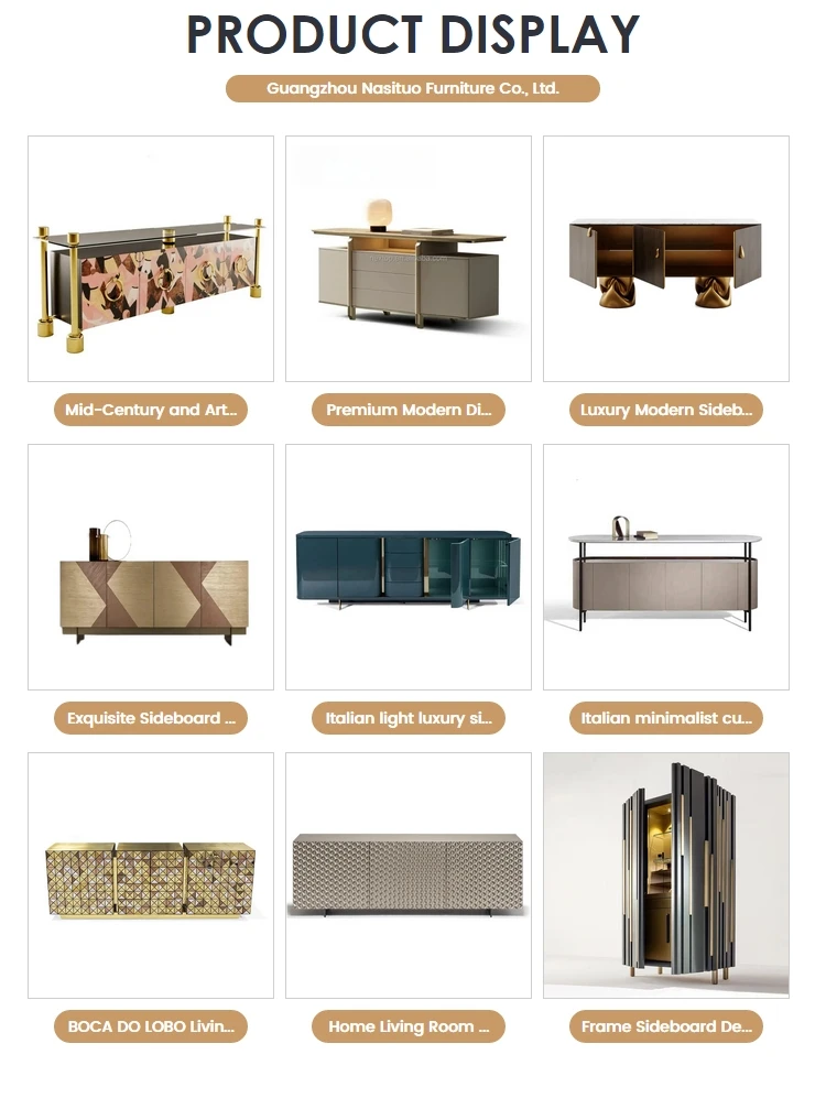 Italian Minimalist Dining Room Sideboard Integrated Storage Cabinet ...