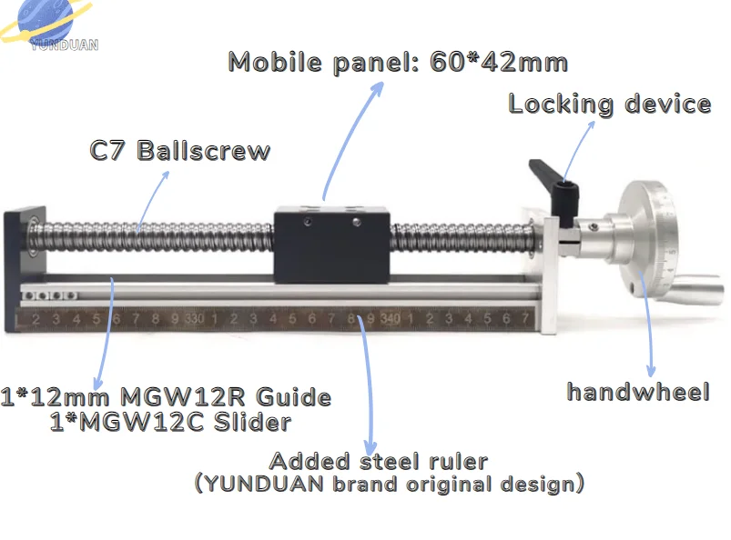 XYZ Axis CNC Manual Linear Rail Guide Motion Slide Stage