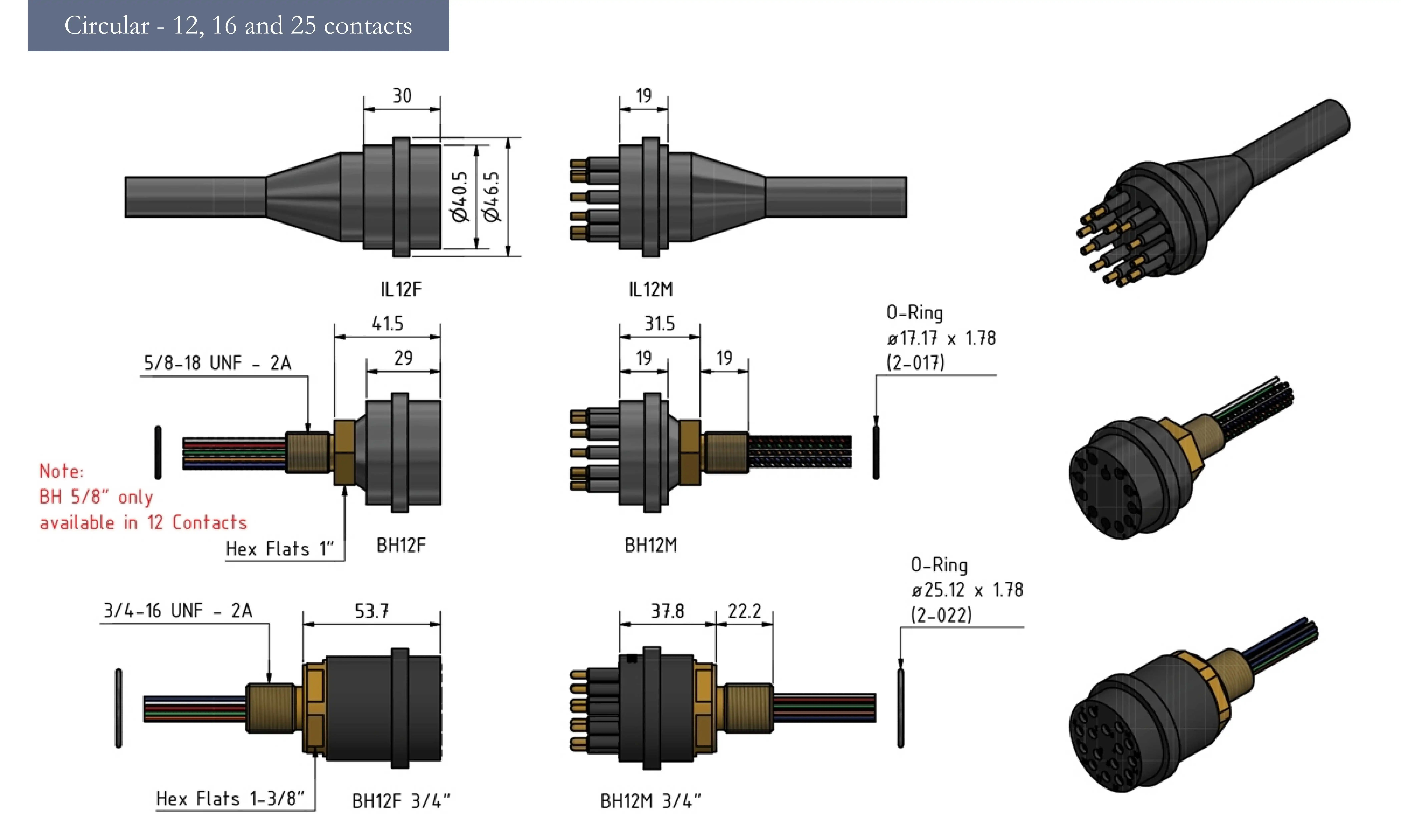 Sea Glider Pluggable Wet 12 Pin Watertight Connector Subconn Cable ...