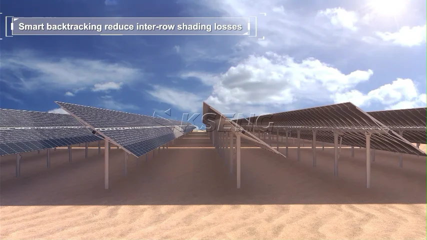 1mw Single Axis Smart Solar Tracking System One Axis Solar Tracker ...