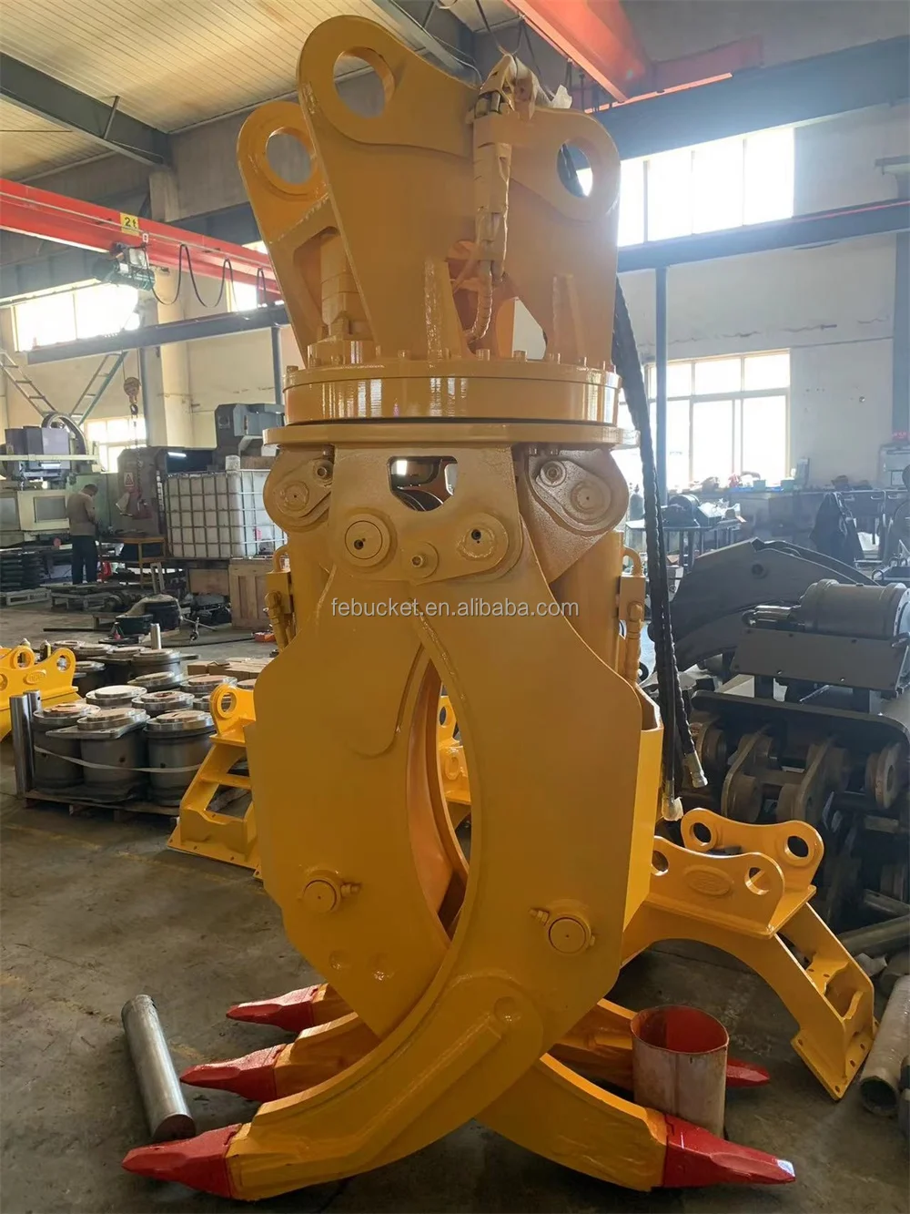Xzfe Excavator Hydraulic Rotating Heavy Duty Excavator Grapple Log ...