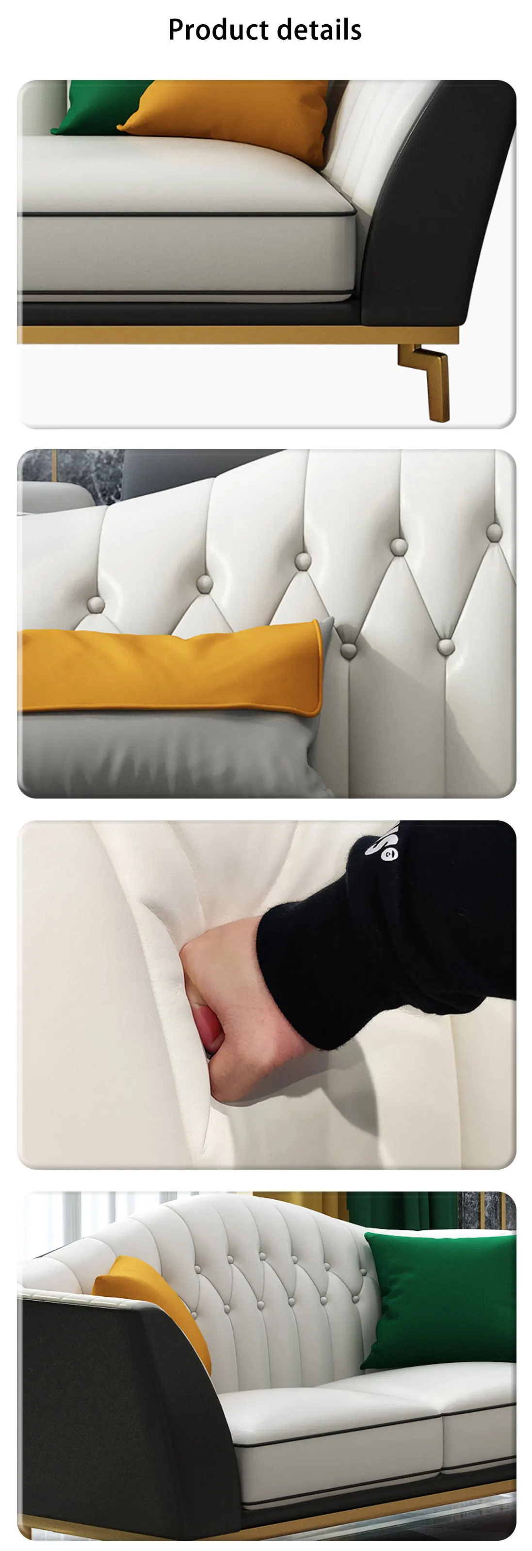 OEM Italian Modern Luxury Sleeper Mebel Villa Sofa Set Sectional Cloud ...