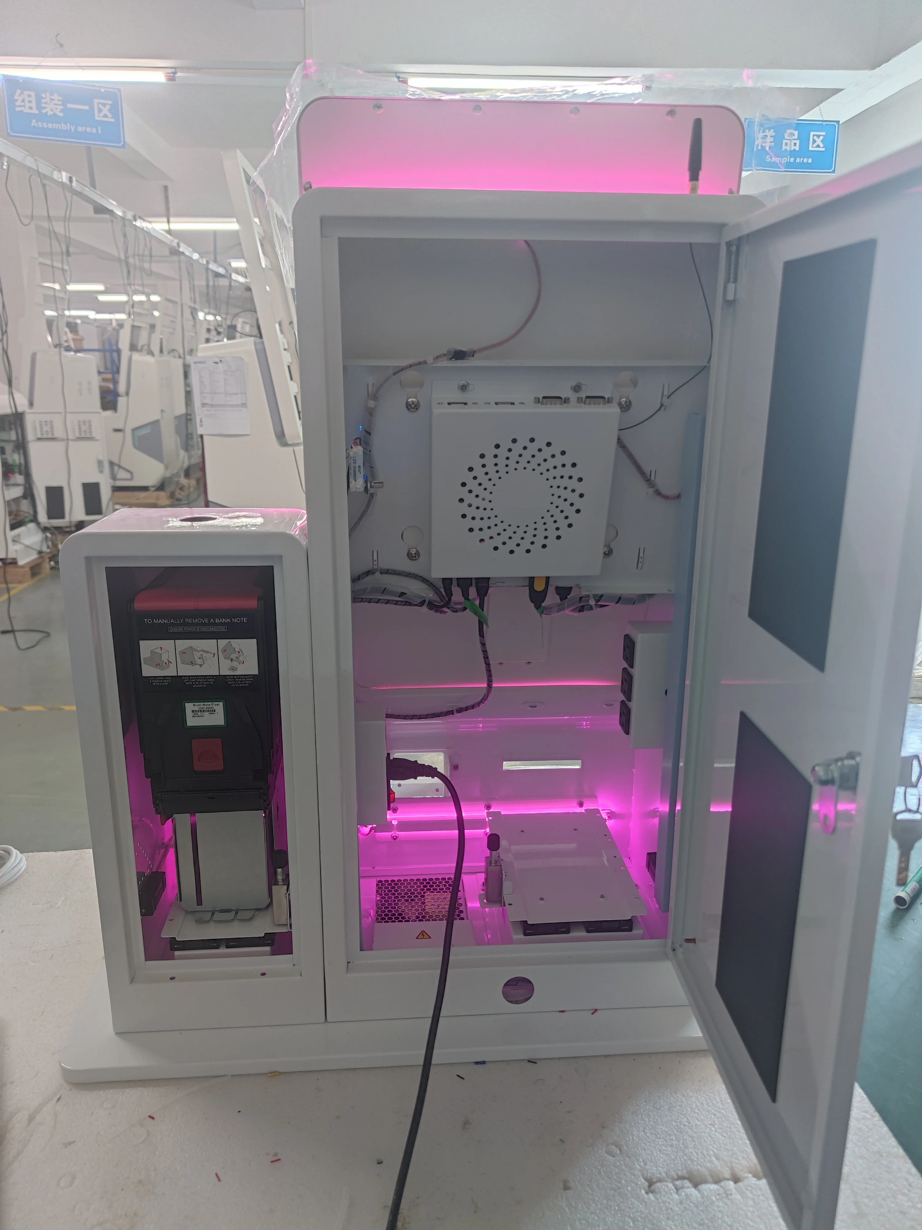 Cash Payment Kiosks Food Ordering Kiosk with Notes Acceptor Self ...