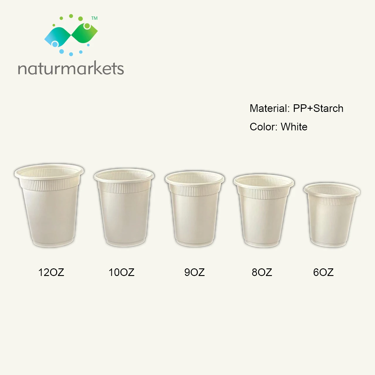 Eco-friendly Biodegradable Compostable Cornstarch Cup with Lid Food ...