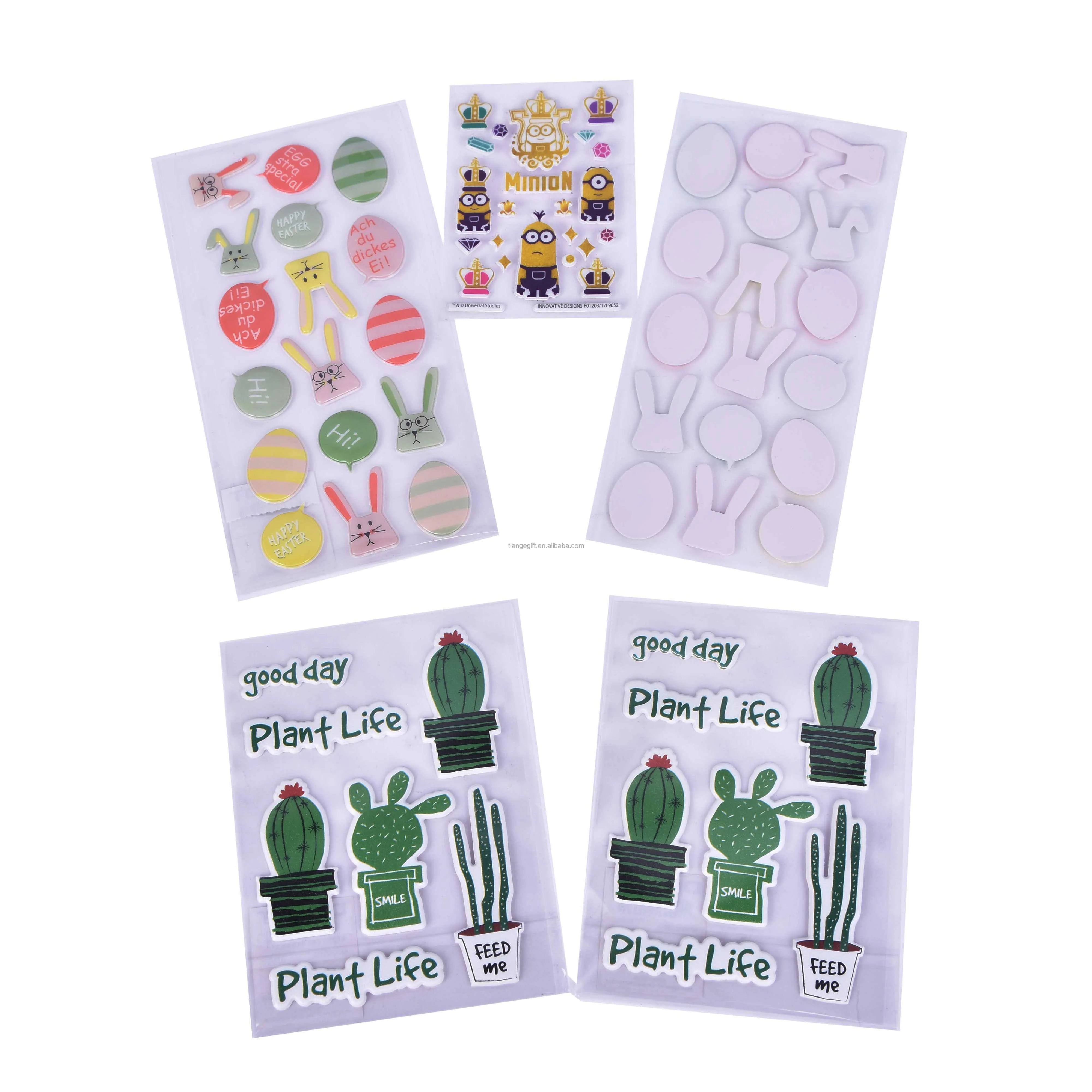 Decorative 3d Foam Stickers Kids Puffy Stickers Custom - Buy Puffy ...