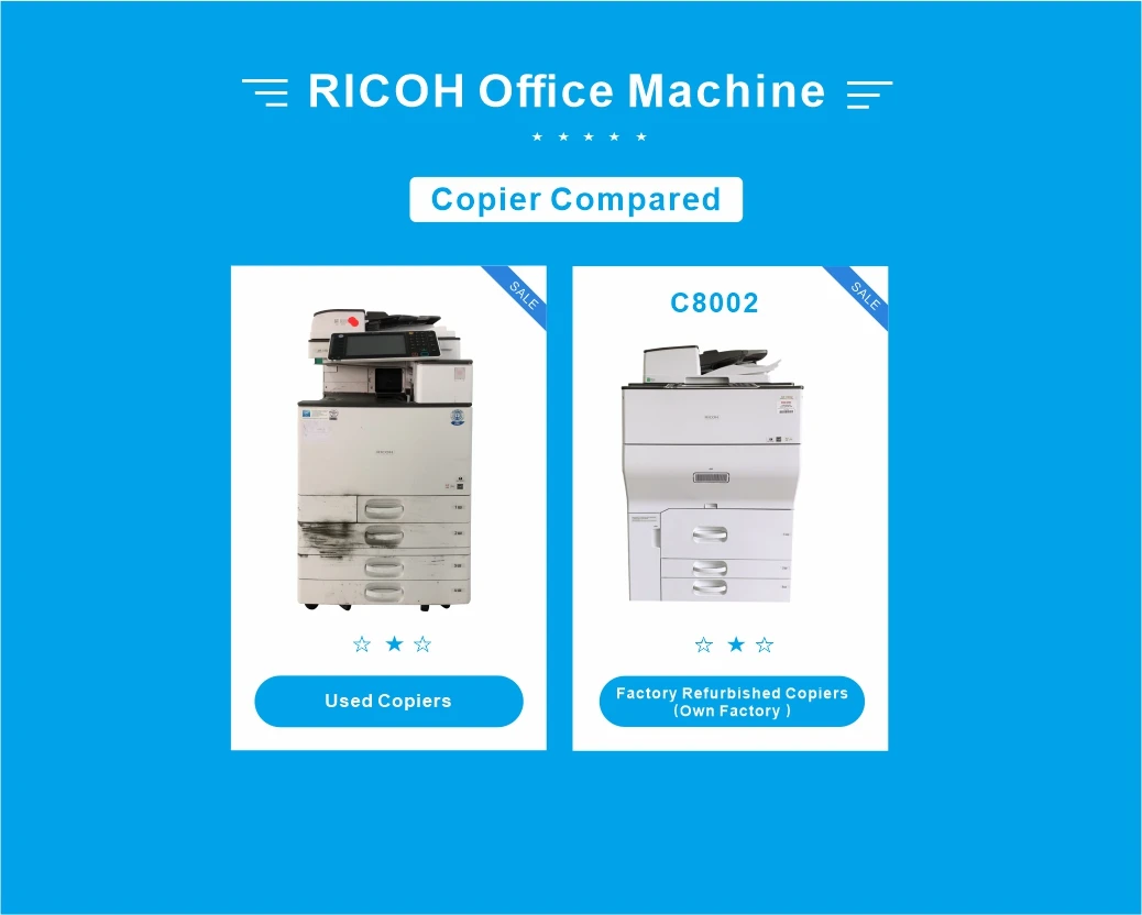Refurbished Copier Ricoh Photocopy Machine Low Price Mp C8002 Color ...