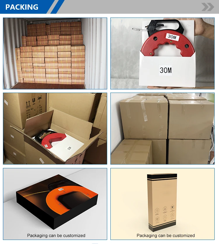 100ft Fish Tape Cable Rods Kit 30m Pet Electrical Cable Puller Through ...