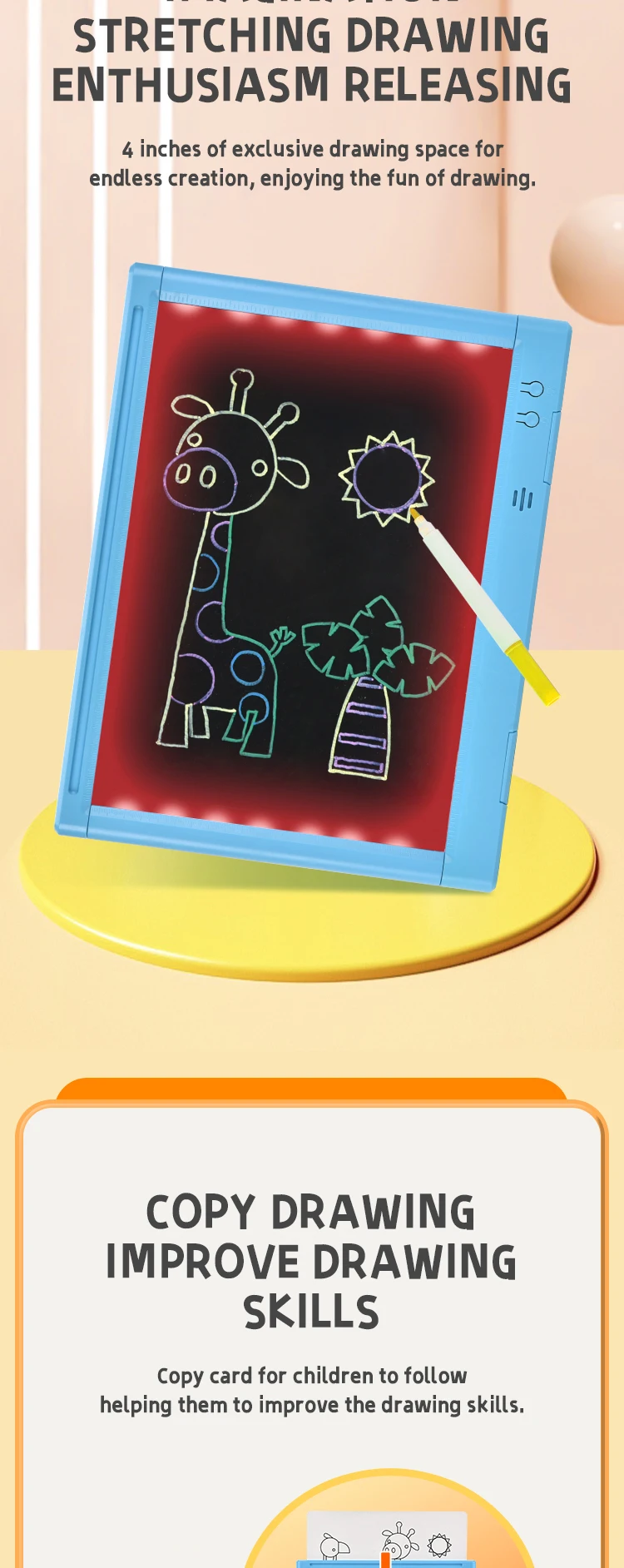 Wholesale 14inch Children Educational Learning Artist Drawing Board Toy ...