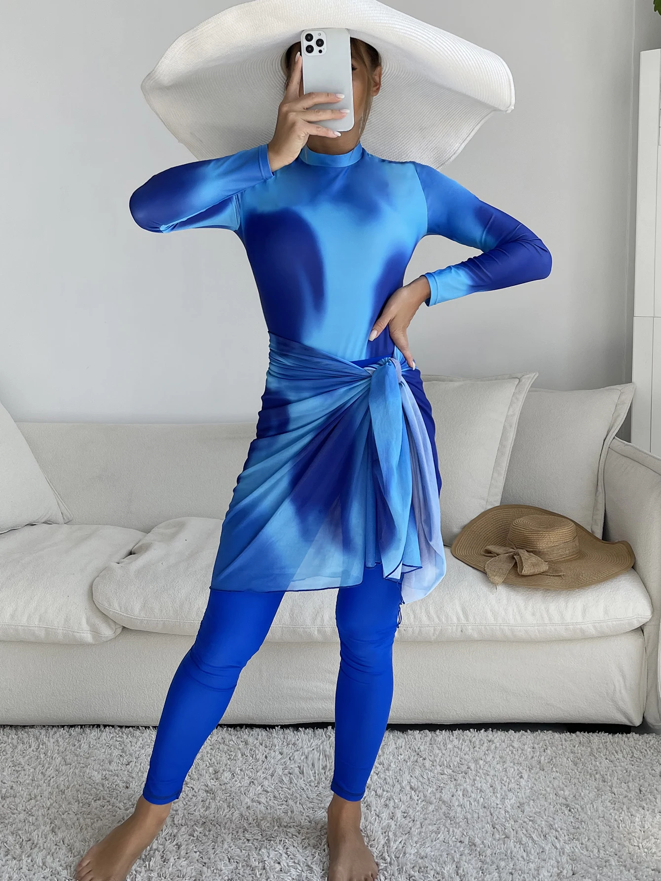 Muslim Modest Long Sleeve Burkinis - Full Cover Swimwear