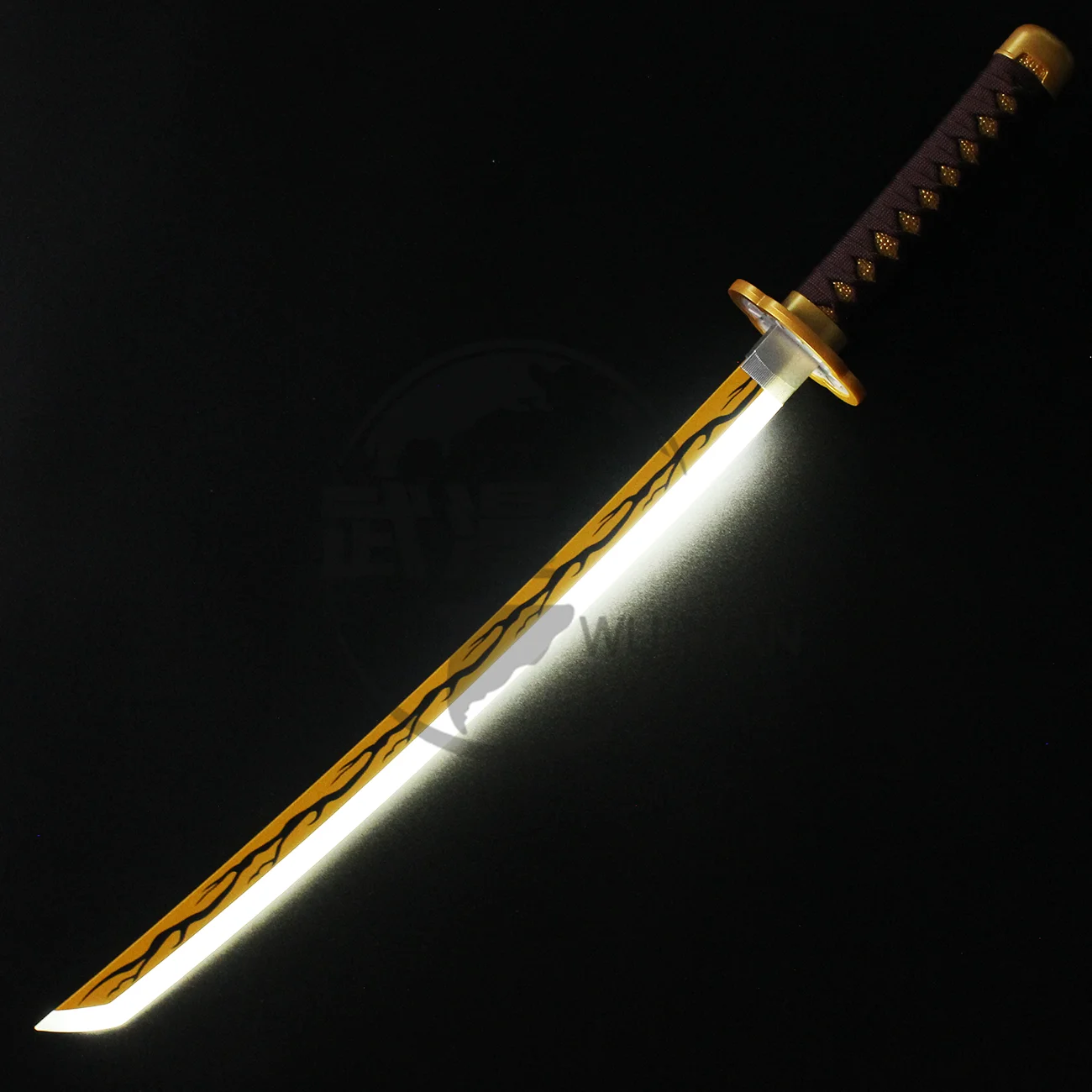 Demon Slayer Wooden Sword Long Katana Kaigaku Cosplay Wooden Toy Sword ...