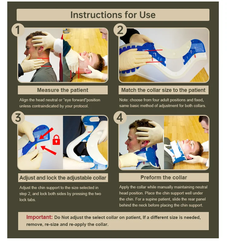Medresq Emergency Cervical Collar - Adjustable & Durable