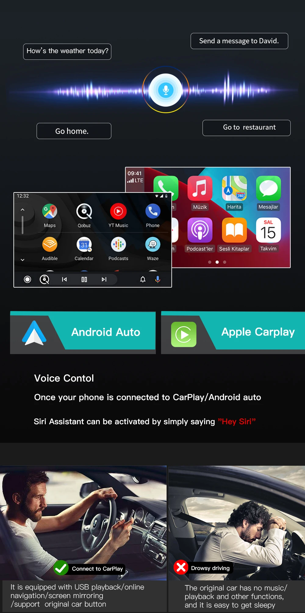 Autoabc Wireless Carplay Kits for Porsche Macan Cayenne