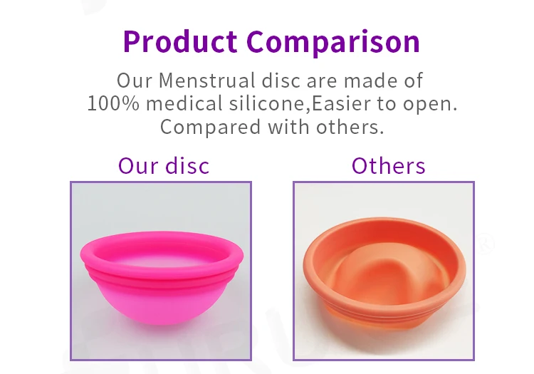 Wholesale Reusable Medical Grade Silicone Menstruation Disc Private ...