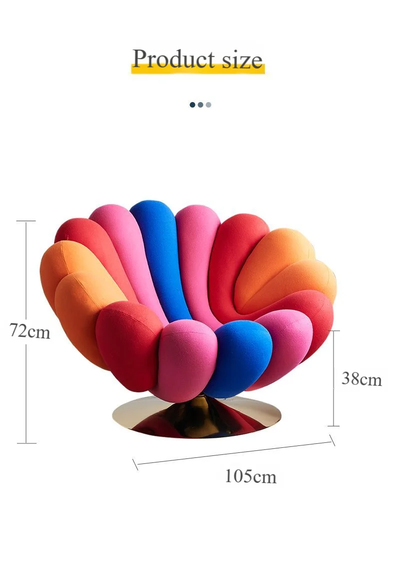 Modern Luxury Rotating Single Sofa Chair Lounge Chair Lazy Recliner ...