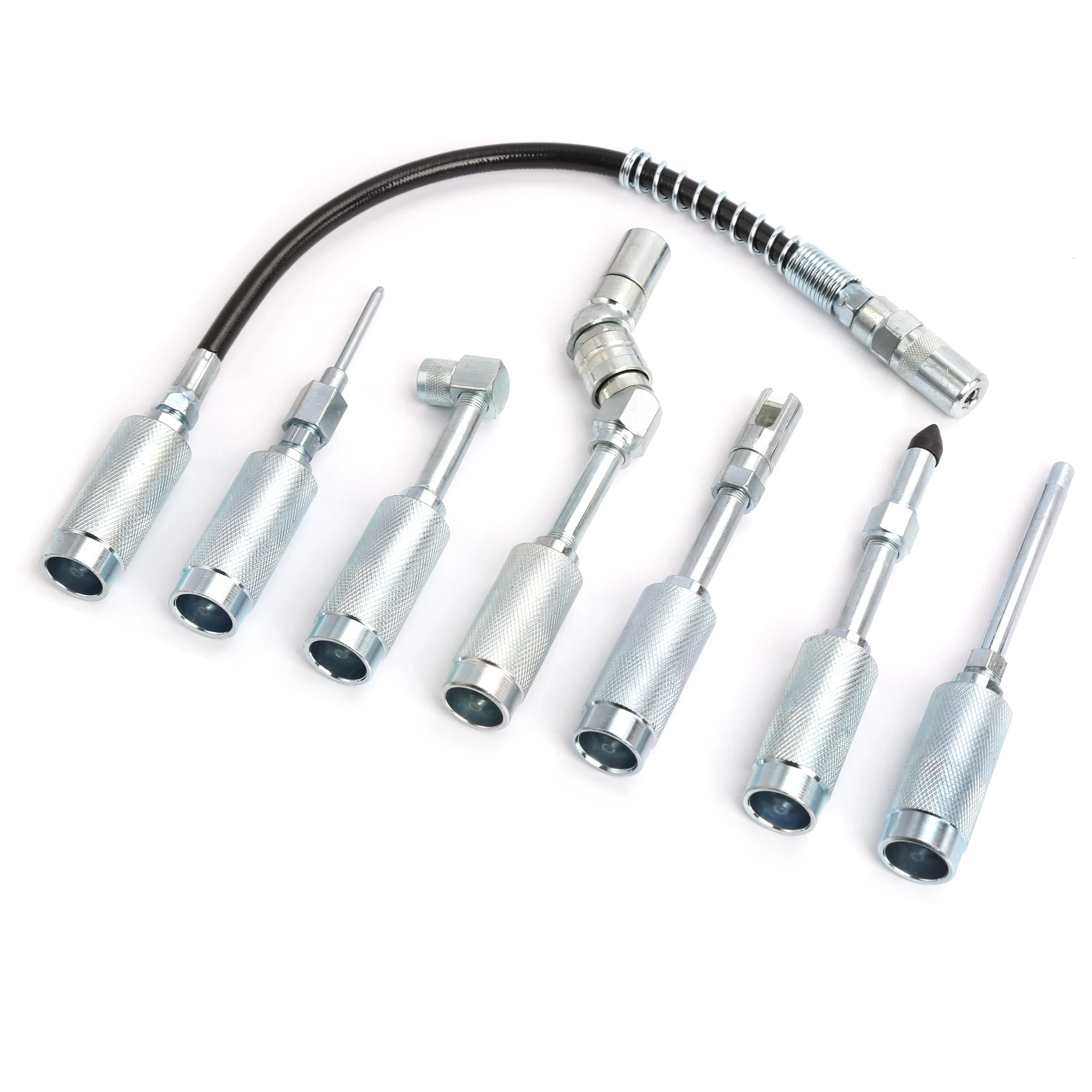 Winmax 7pc Automotive Universal Grease Coupler Kit And Grease Gun ...