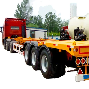 40ft 45ft Skeletal Container Truck Carrier Skeleton Container Semi ...