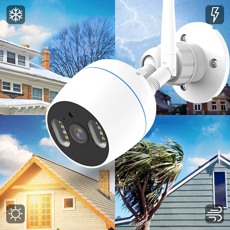 Hot Sale Hd Smart Wireless Camera Ai Human Detection Audio Infrared Two ...