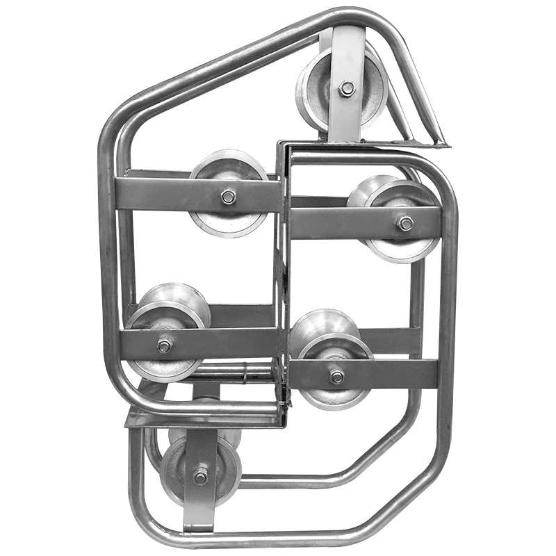 Aluminum Traction Cable Guide Wire Rope Pulley 160x140mm Nylon Cable ...
