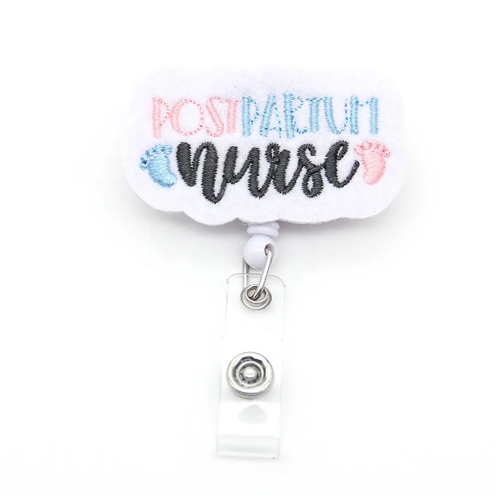 Medical Styles Felt Ambulance Emergency Postpartum Nurse Badge Reel
