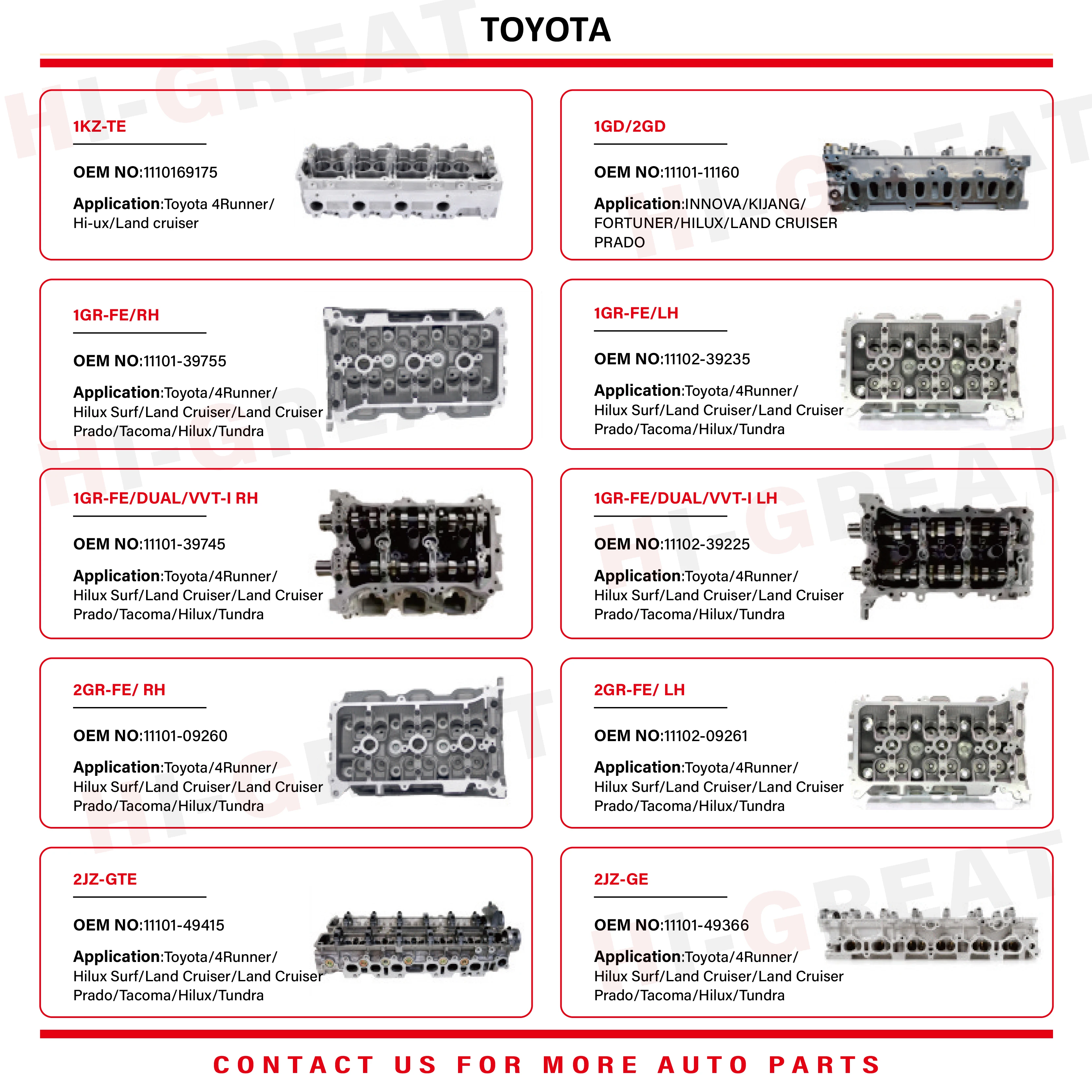 3.0L 2JZ 2JZ-GTE Engine Cylinder Head for Toyota Lexus Supra Crown ...