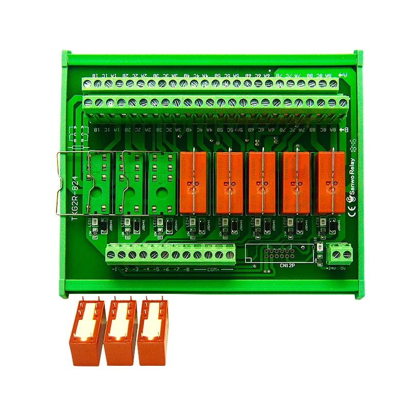 Relay Module Block Tyco Relay PLC Control Board 8-channel Two Open Two Close Durable Rt424024 ...