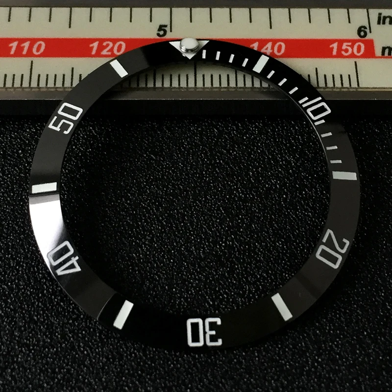 Luminous Sloped Ceramic Bezel Insert Sloping Bezel 38*30.6mm For ...
