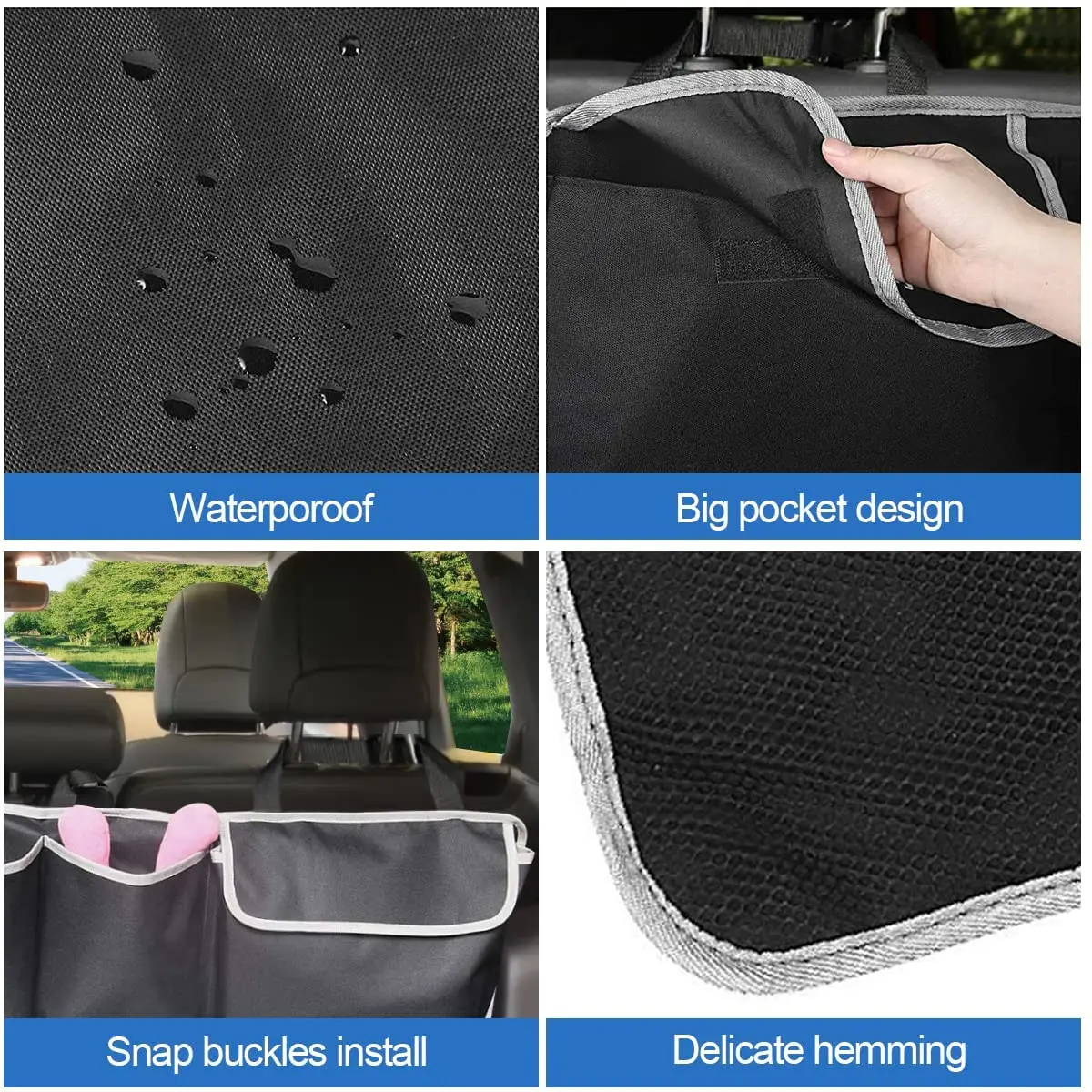 Factory Custom Backseat Hanging Car Storage Bag Back Seat Organizer for ...