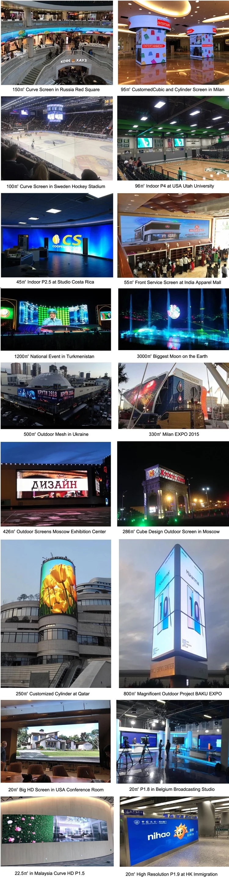 P4 P5 P6 P8 P10 Billboards Stage Background Outdoor Advertising Led Display Screen Prices Panels ...