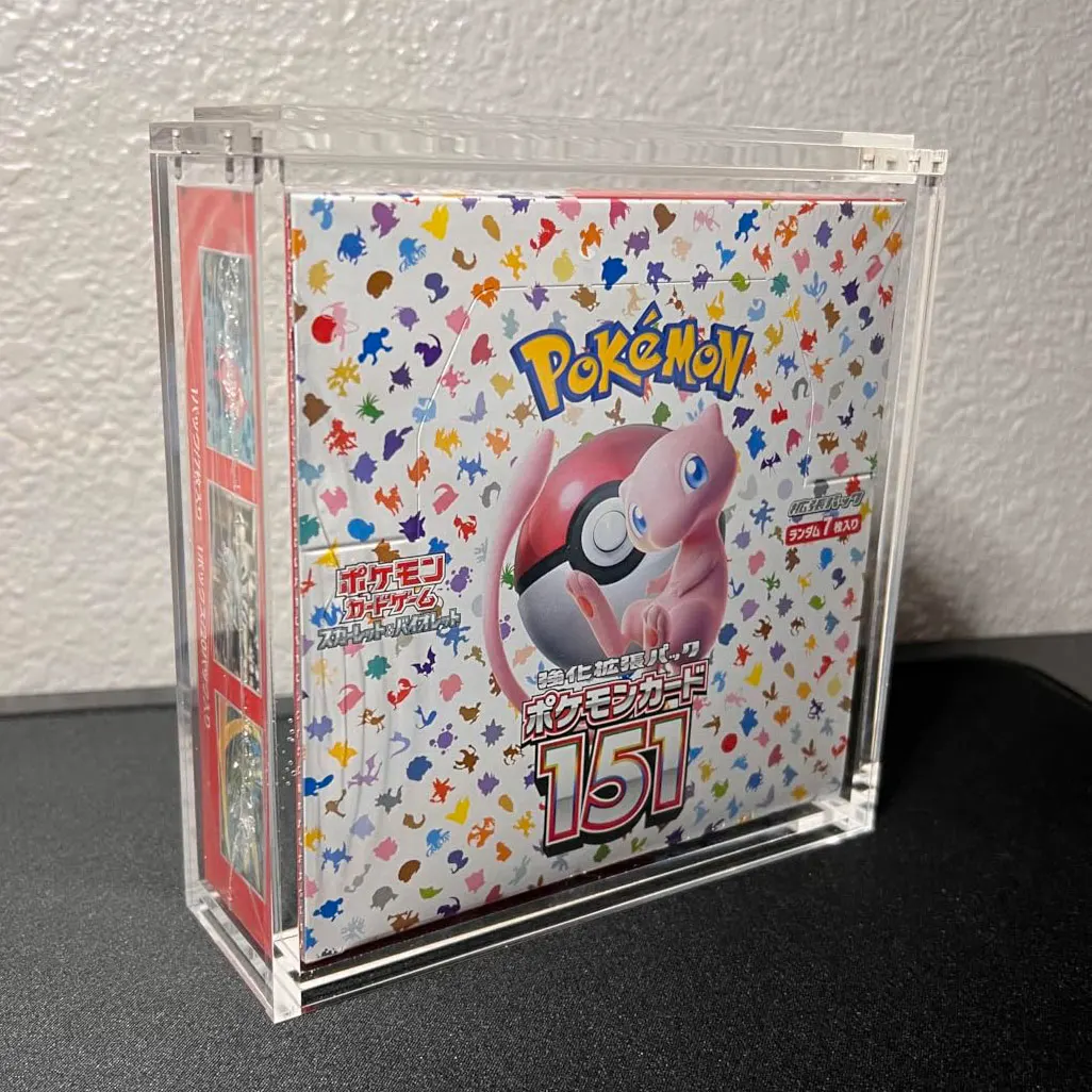 Custom UV Protection Clear Acrylic Display Case for Pokemon TCG 151 ...