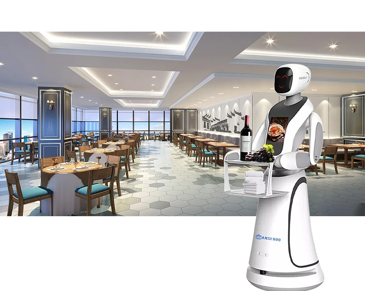 Buy Wholesale China Robot Server Hotel Cafe Robot Delivery Human ...