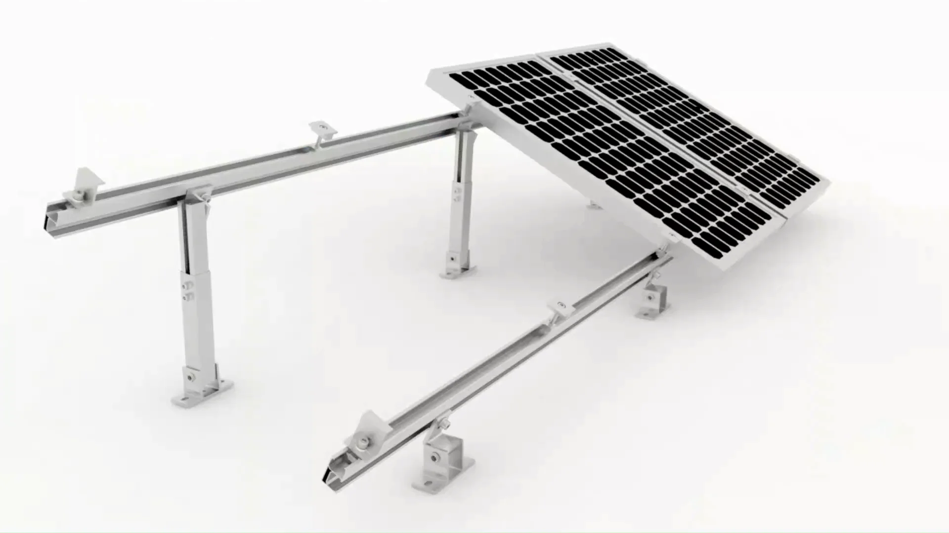 Adjustable Tilt Leg Flat Roof Solar Racking System Solar Roof Mount - Buy Adjustable Tilt Leg ...