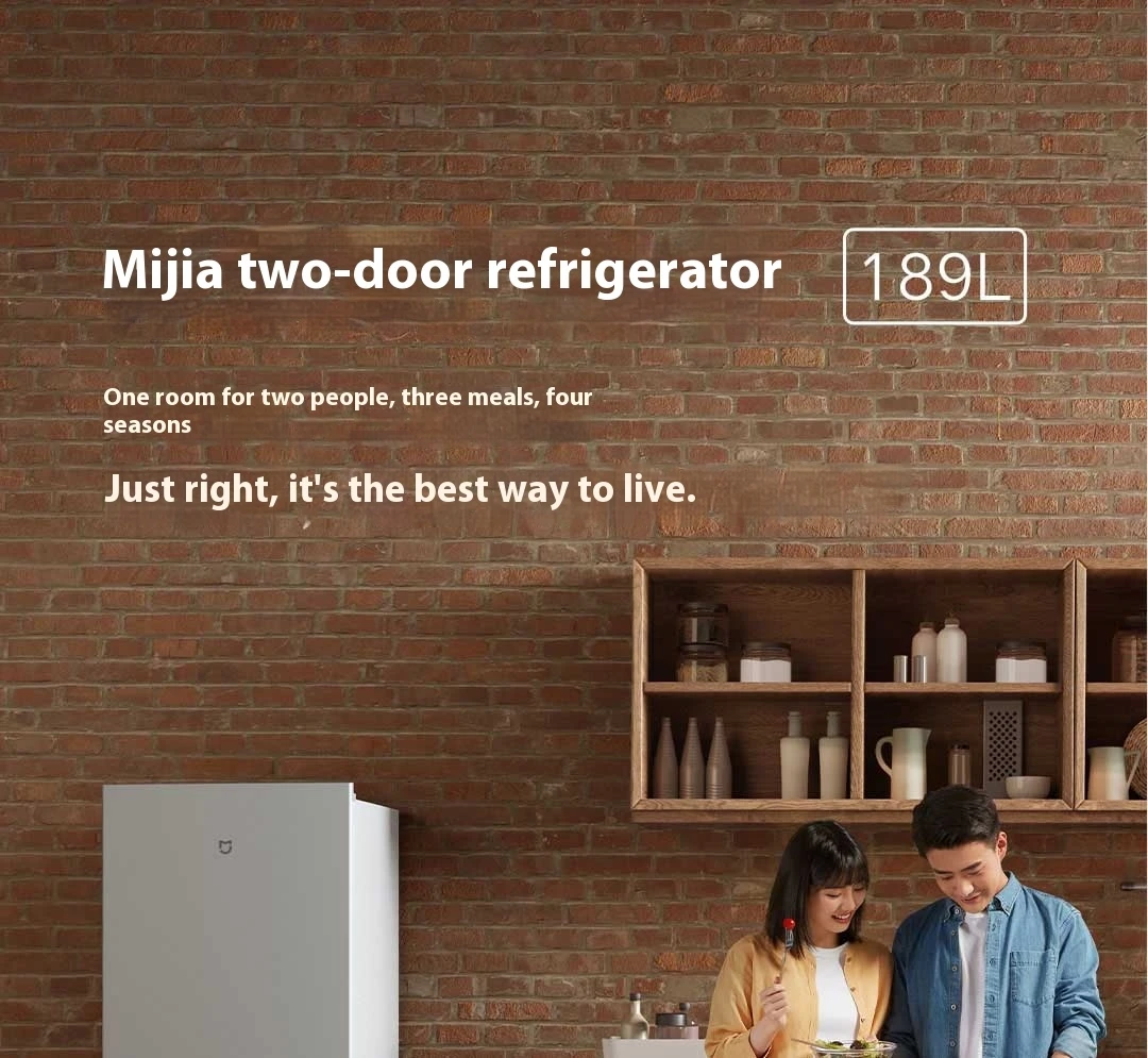 Xiaomi Mijia Double Door Refrigerator - 175L Energy Saving