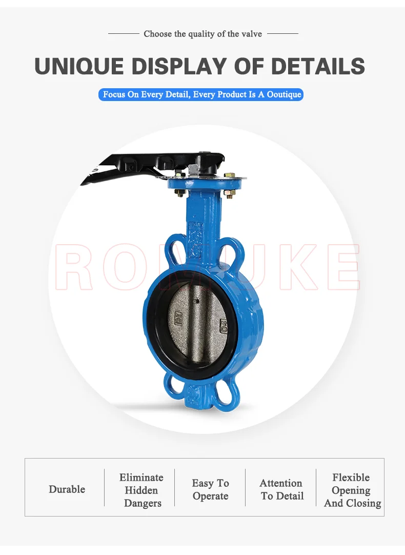 D71X-16Q Handle Butterfly Valve - Ductile Iron Manual