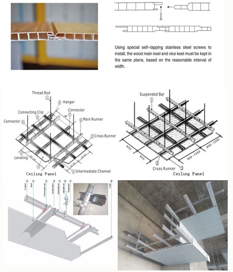 Types of Ceiling Board Material List PVC Ceilings Materials