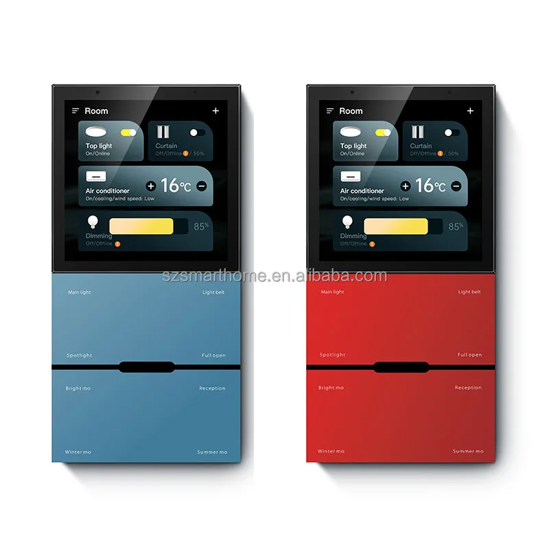 4 Inch Smart Switch Wall Amplifier Multi-Function Control Panel Scene ...