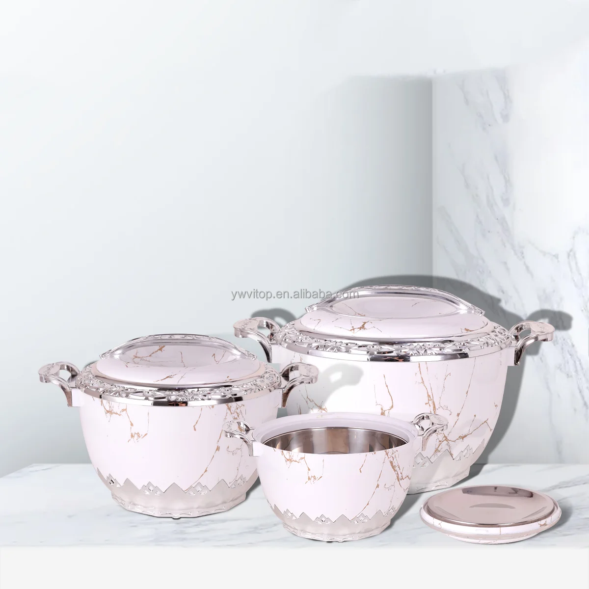 3pcs 3l+5l+7 Large Bowls Storage Container Big Hot Pot Thermal ...
